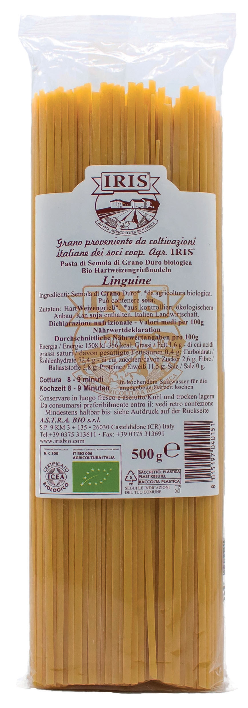 Linguine 500g IRIS | Bio Food Italia
